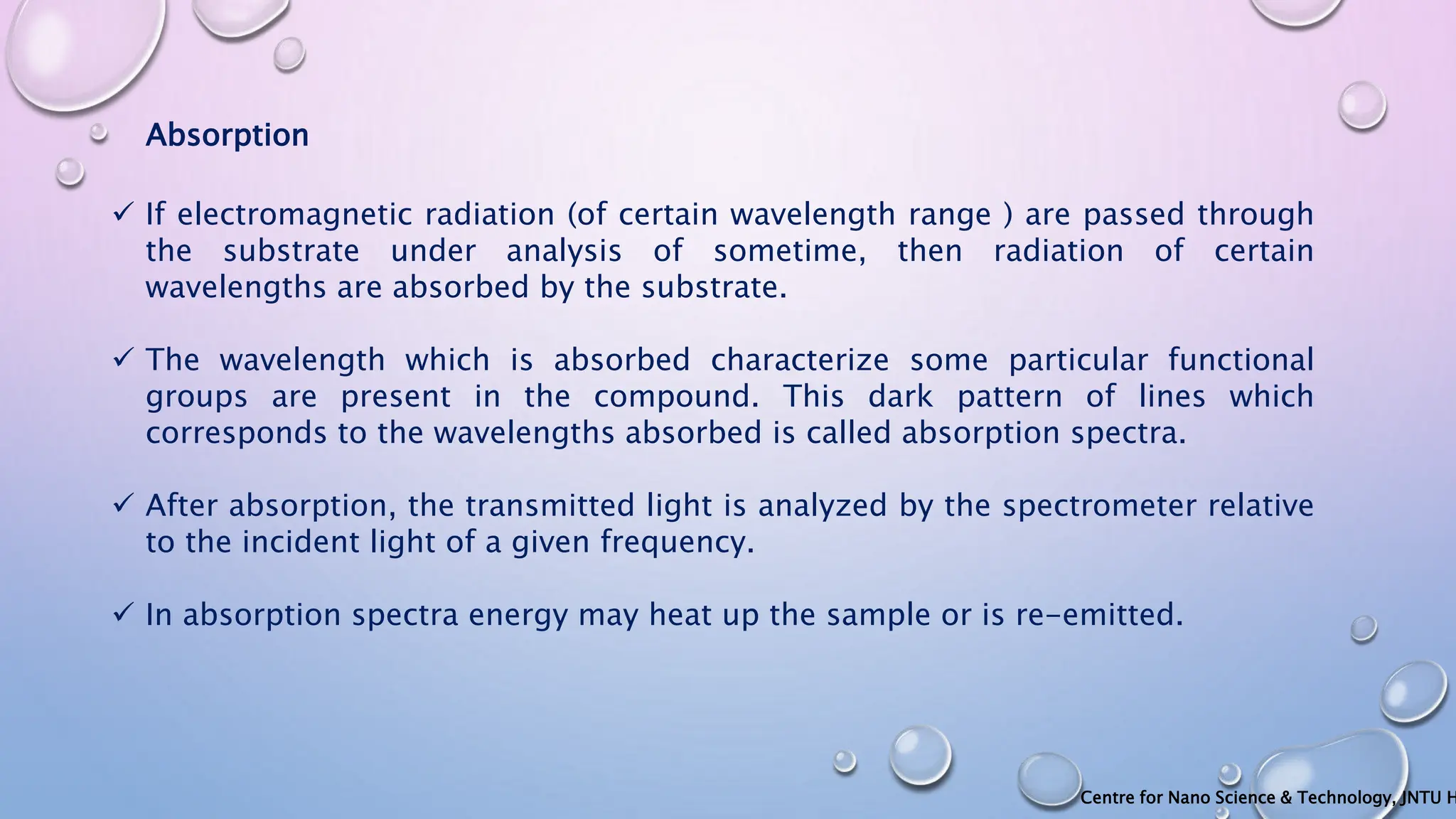 Atomic spectroscopy Introduction to Absorption, Emission, Molecular ...