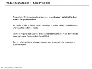 Product Management Advanced Topics | PPT