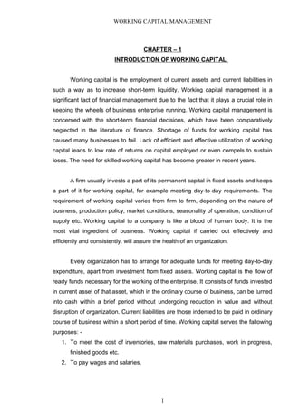 working capital management | PDF
