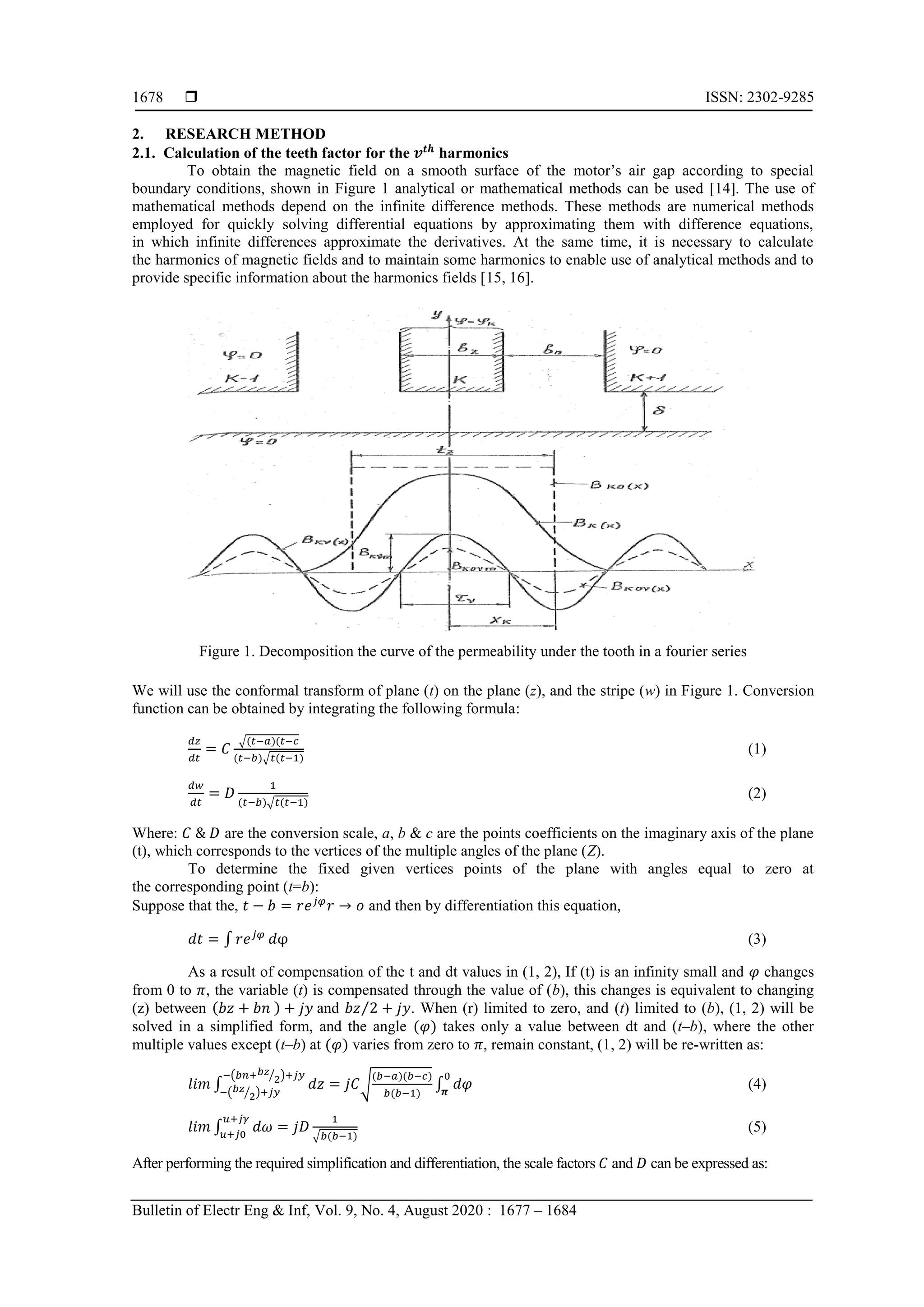 The tooth factor effect on the harmonics of large electrical machines | PDF