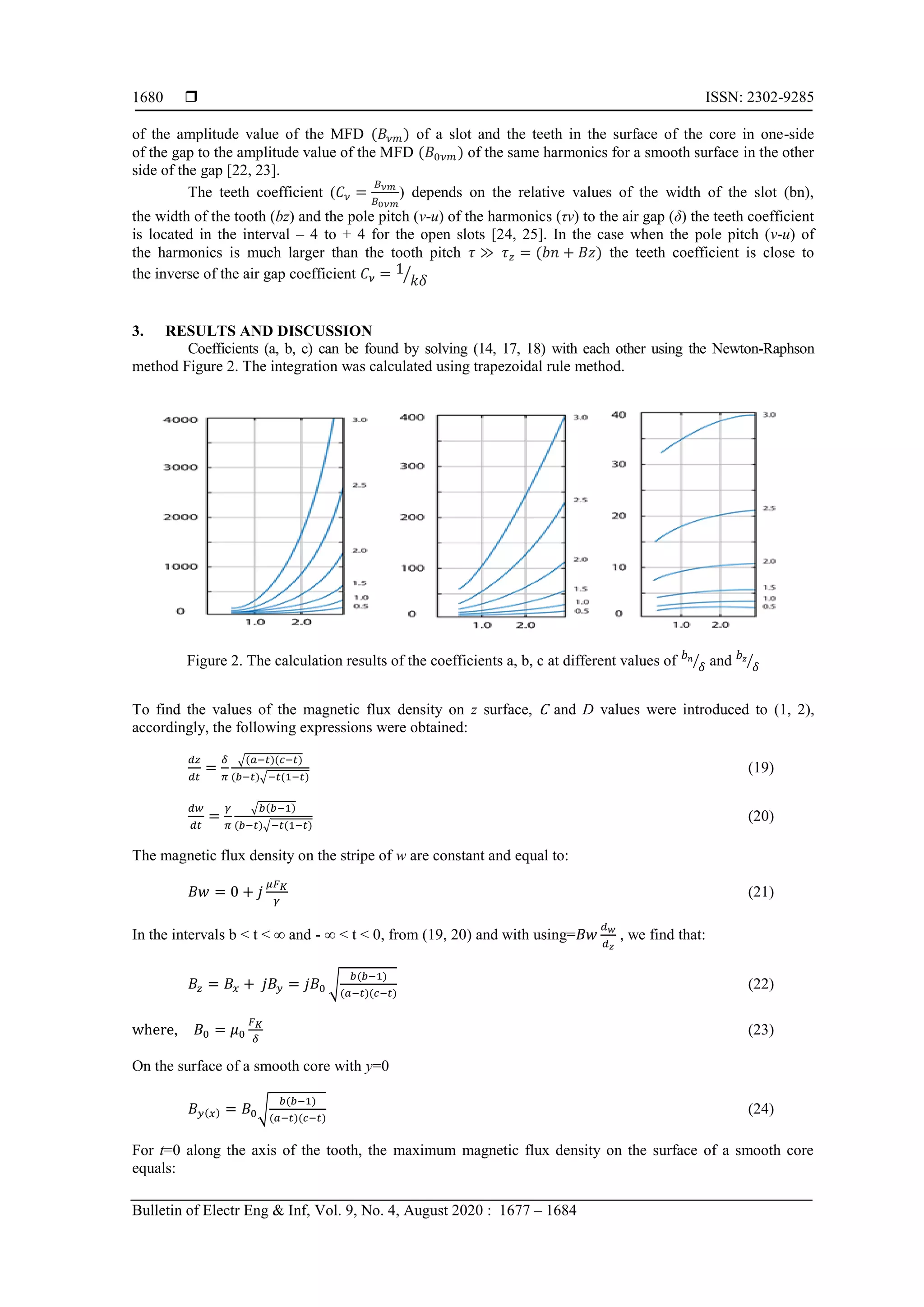 The tooth factor effect on the harmonics of large electrical machines | PDF