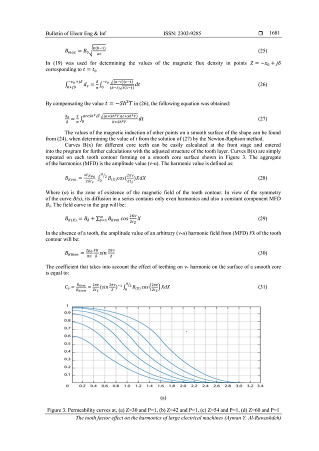 The tooth factor effect on the harmonics of large electrical machines | PDF