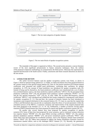 Towards an objective comparison of feature extraction techniques for automatic speaker ...