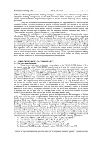Towards an objective comparison of feature extraction techniques for automatic speaker ...