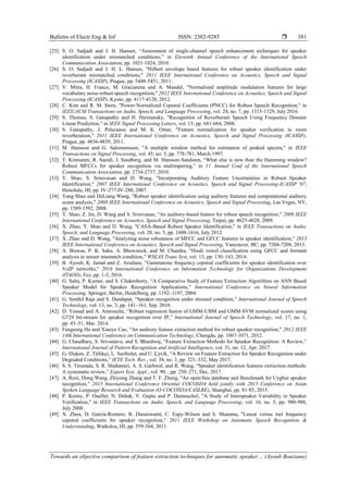 Towards an objective comparison of feature extraction techniques for automatic speaker ...