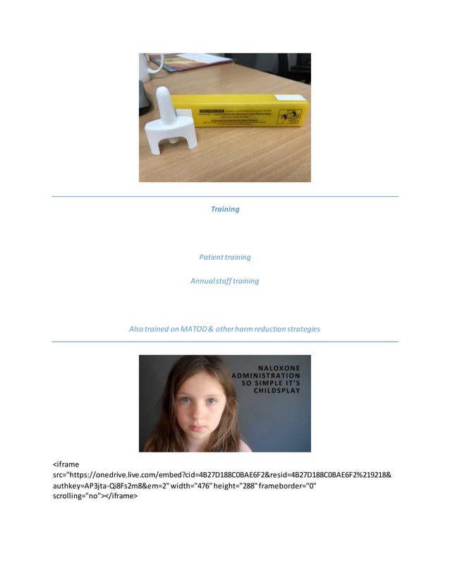 Naloxone Program | Penelope Wood | PDF