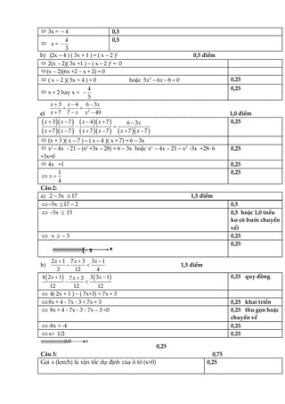 Đề Thi HK2 Toán 8 - THCS Lam Sơn | DOC