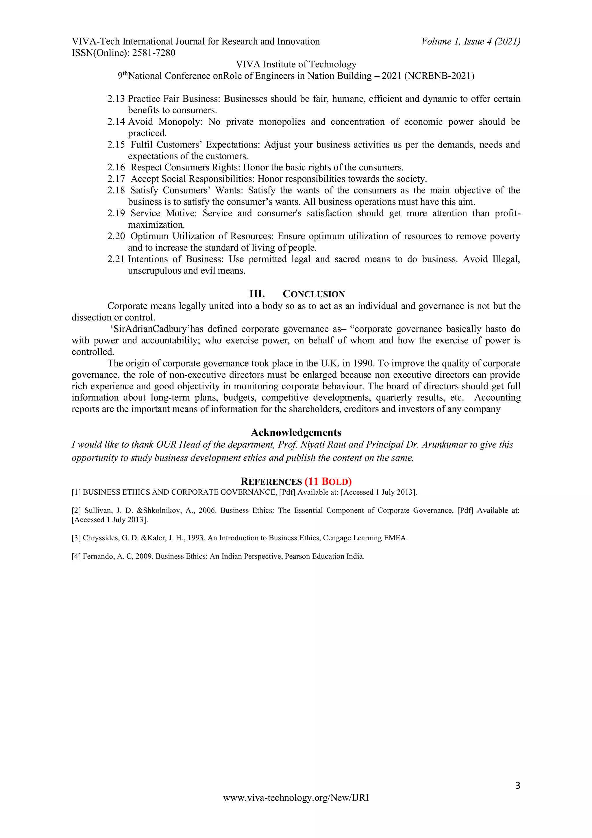 The Business Development Ethics | PDF