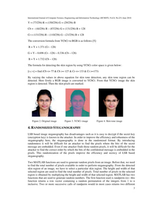 RANDOMIZED STEGANOGRAPHY IN SKIN TONE IMAGES | PDF