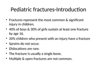 # Pediatric fracture and it's complication | PPTX