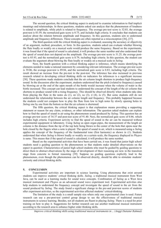 Improve critical thinking skills using traditional musical instruments ...