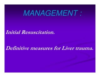 Liver trauma conference presentation | PPT