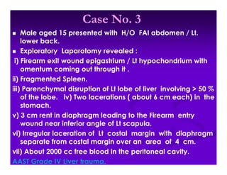 Liver trauma conference presentation | PPT