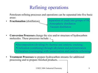 Introduction to OIL REFINERY PROCESSES.ppt