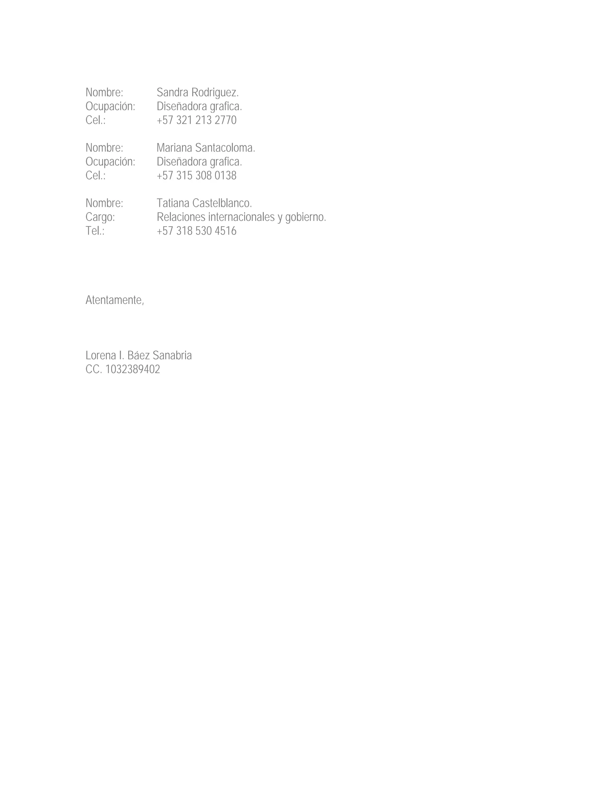 CV LORENA BAEZ_2015 | PDF