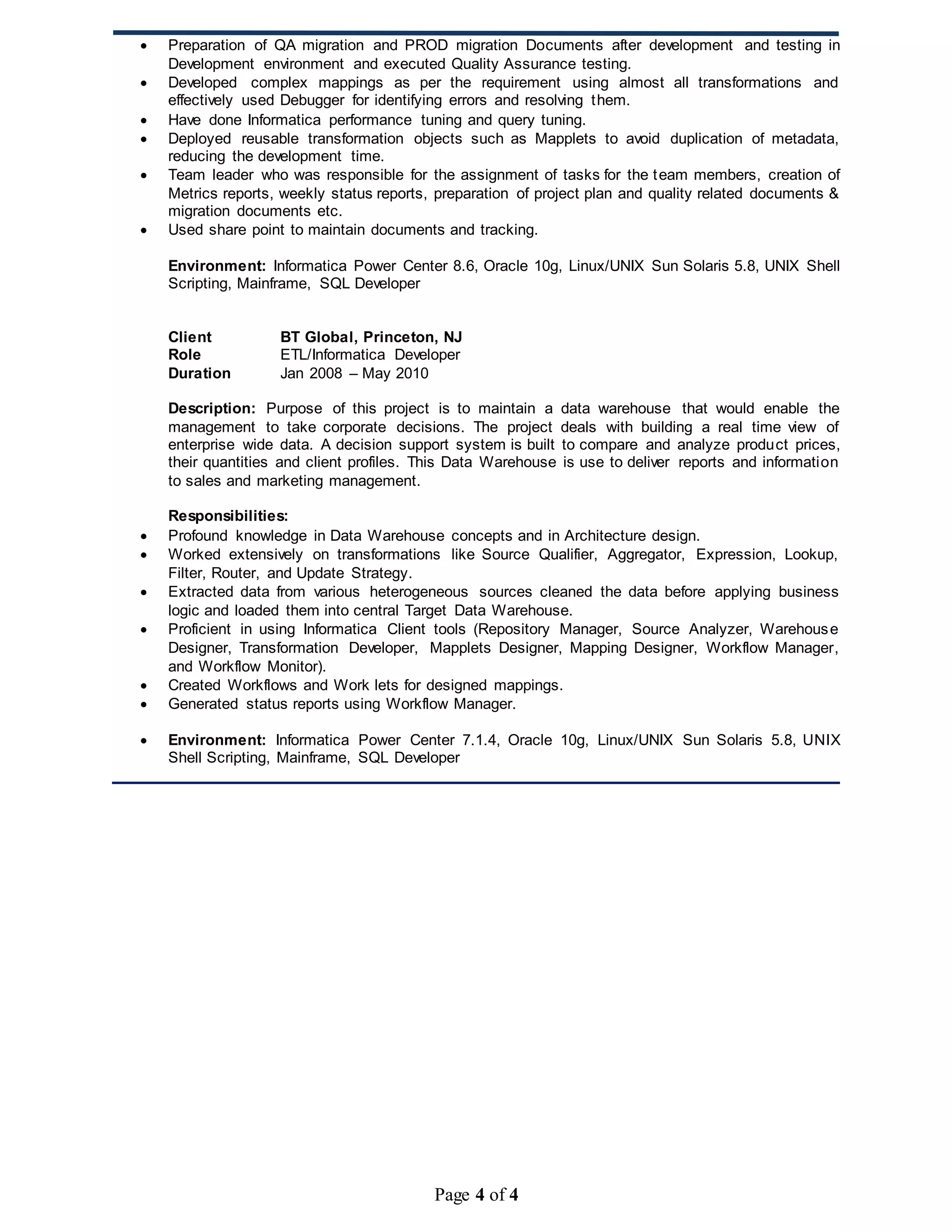 Abdul ETL Resume | DOCX