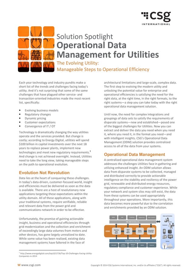Operational Data Management | PDF