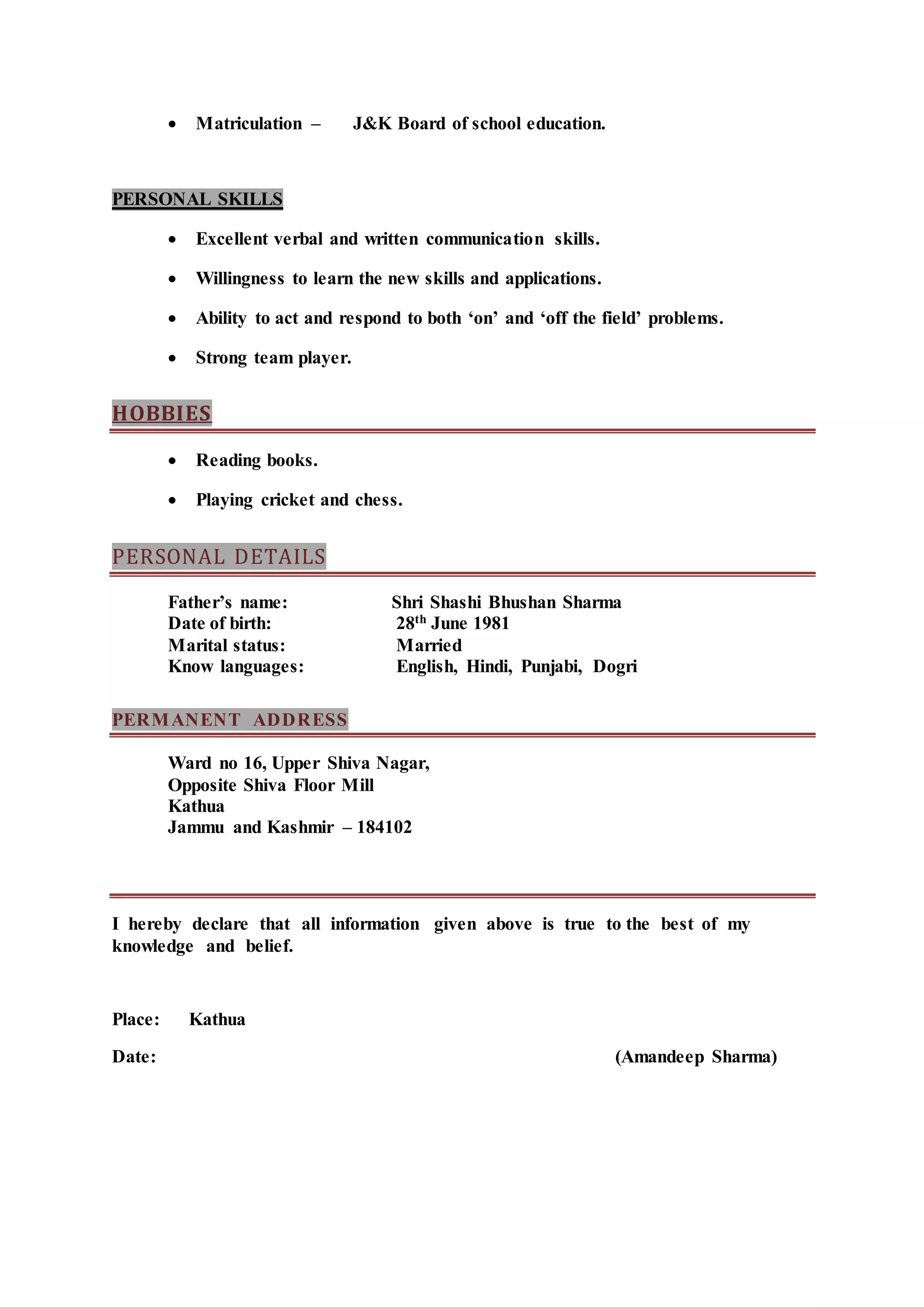 CURRICULUM VITE 2 | DOCX