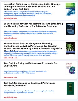 Test Bank for Performance Management, 3rd Edition: Herman Aguinis | PDF