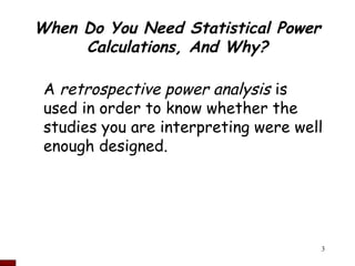 Statistical Power And Sample Size Calculations .ppt