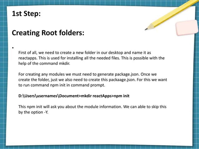 How to install ReactJS software | PPT