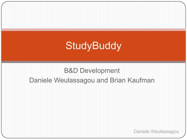 StudyBuddy Initial Presentation | PPTX