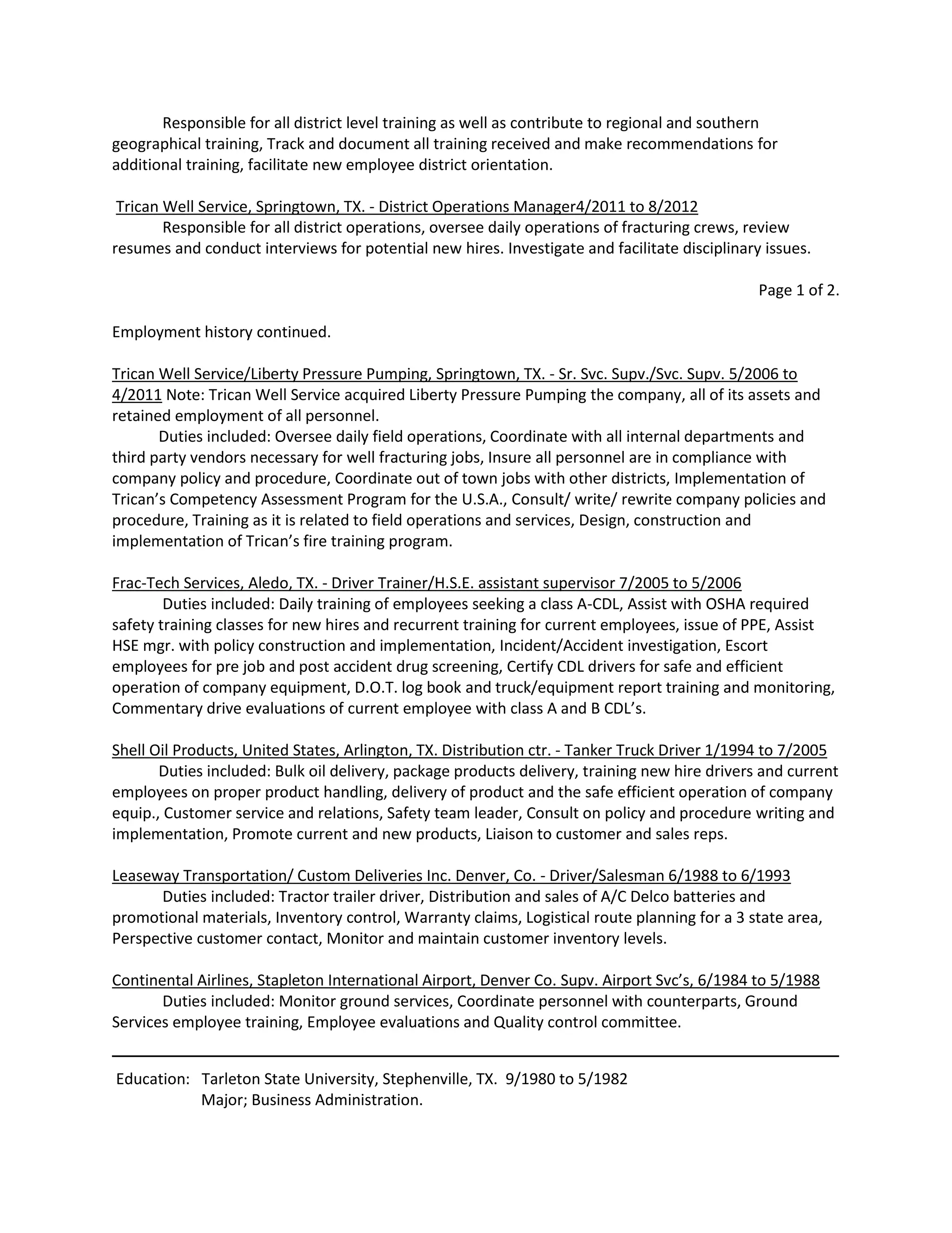 Updated Re'sume'-DWayneBaldwin | PDF