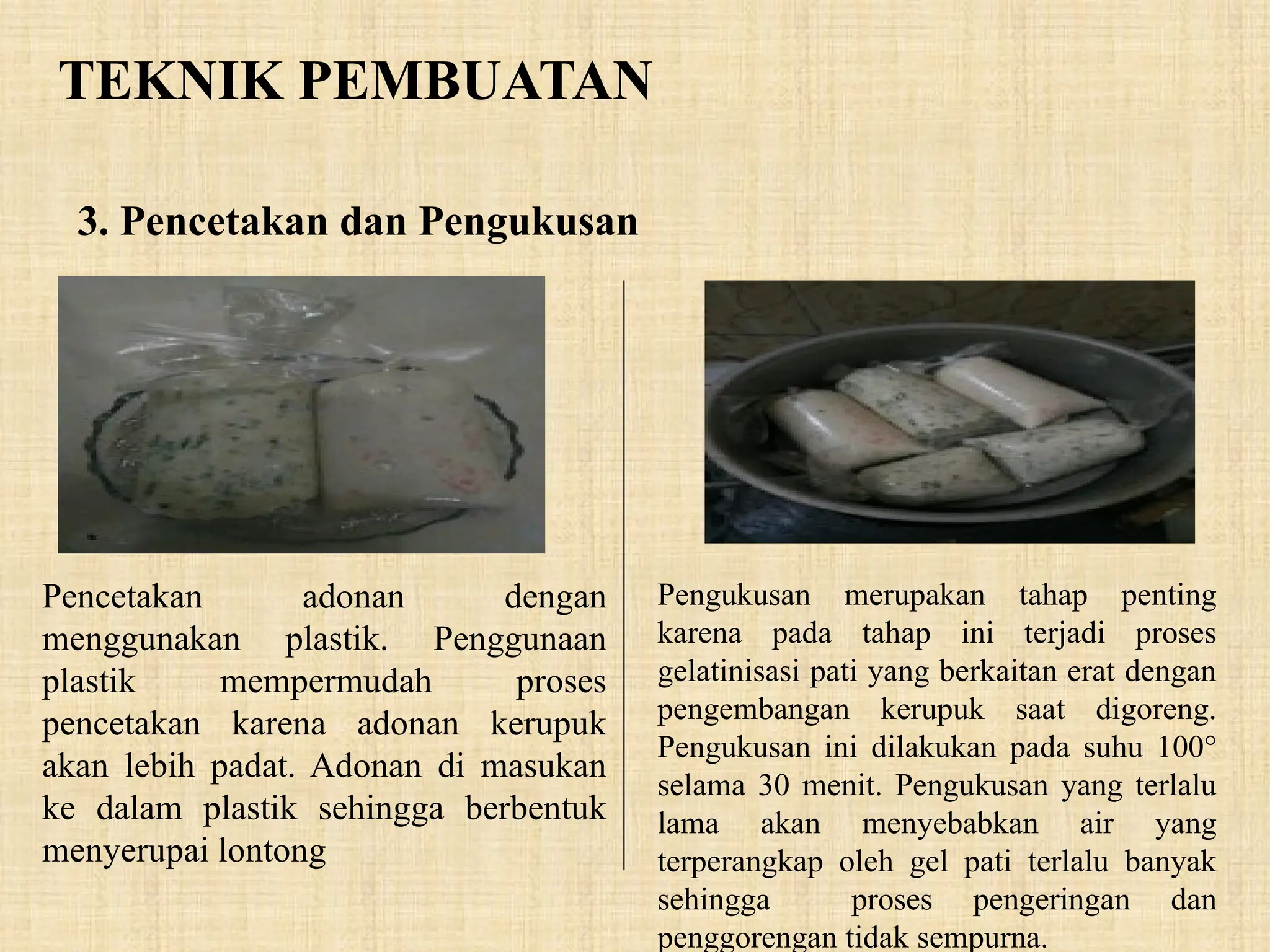 Teknik pembuatan kerupuk ikan tenggiri ok | PPTX