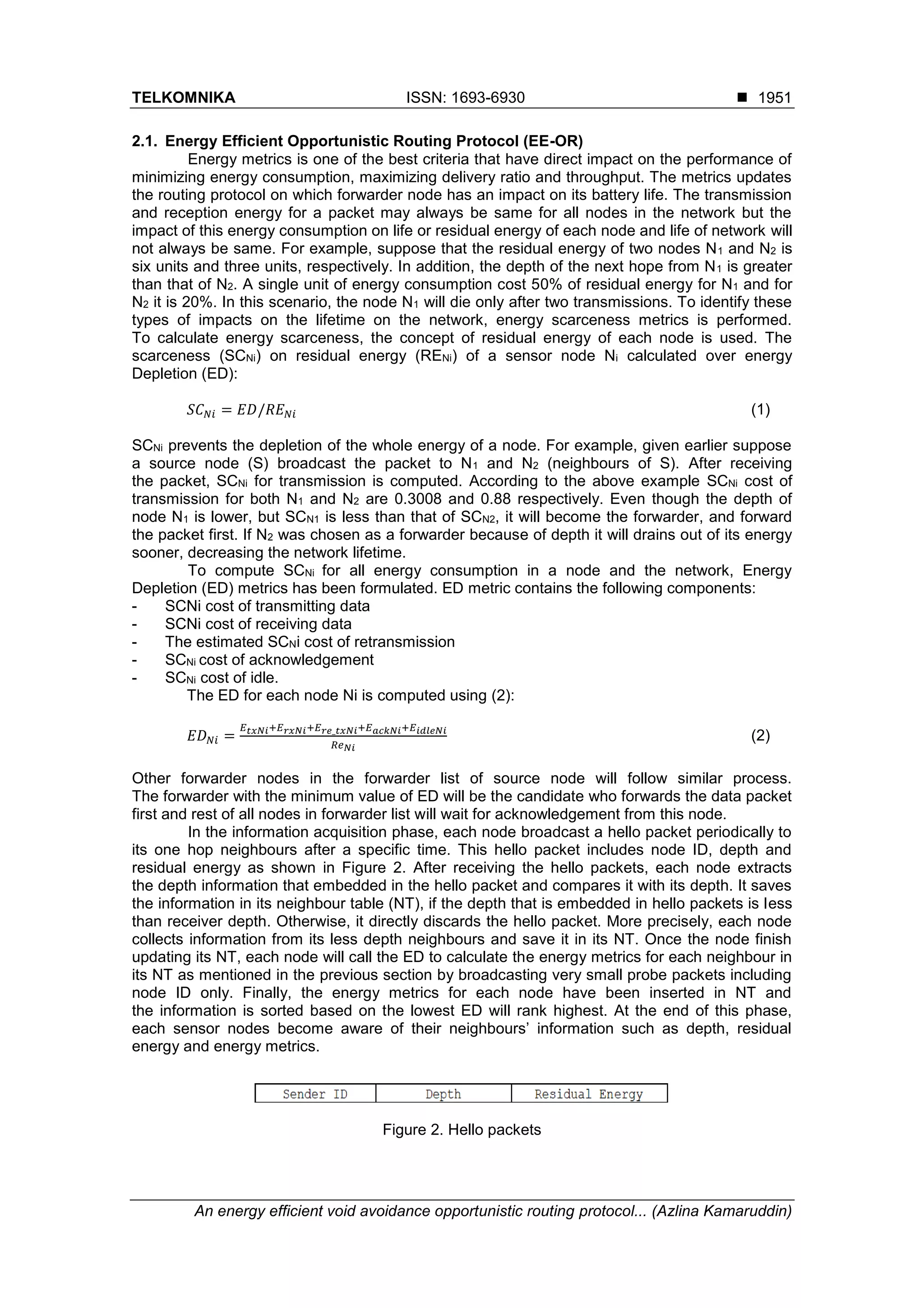 An Energy Efficient Void Avoidance Opportunistic Routing Protocol For Underwater Sensor Pdf