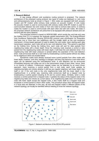 An energy efficient void avoidance opportunistic routing protocol for underwater sensor | PDF ...