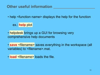4413-lecture-09 Introduction Matlab lecture .ppt