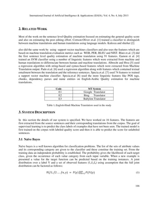 ANALYSING QUALITY OF ENGLISH-HINDI MACHINE TRANSLATION ENGINE OUTPUTS USING BAYSIAN ...