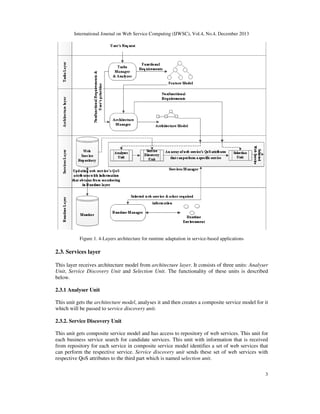FUZZY-BASED ARCHITECTURE TO IMPLEMENT SERVICE SELECTION ADAPTATION STRATEGY | PDF