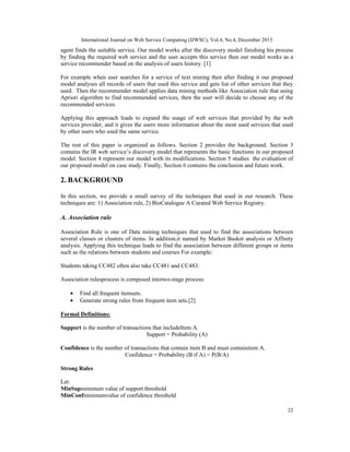 ADAPTIVE MODEL FOR WEB SERVICE RECOMMENDATION | PDF