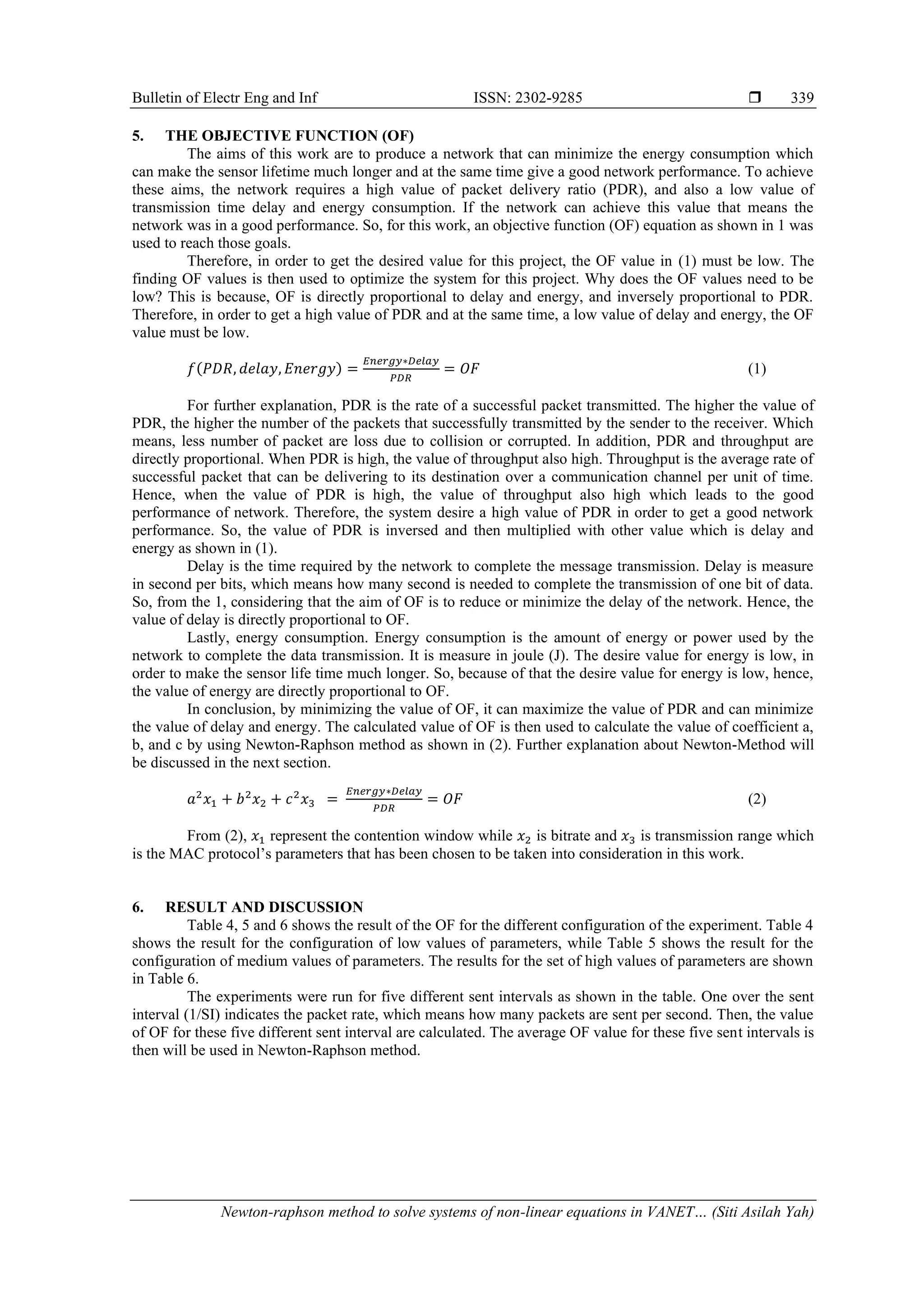 Newton-raphson method to solve systems of non-linear equations in VANET performance optimization ...