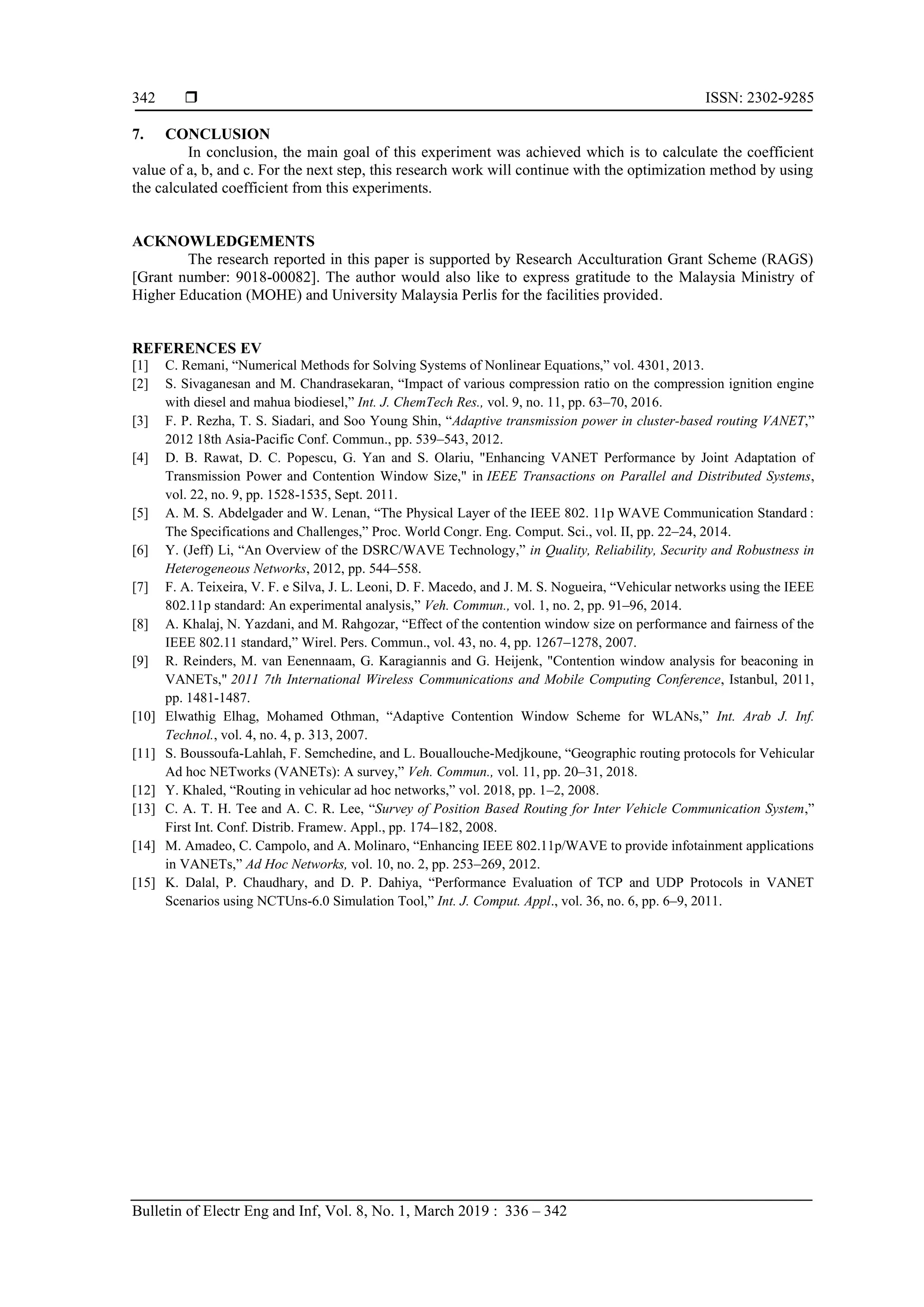 Newton Raphson Method To Solve Systems Of Non Linear Equations In Vanet Performance Optimization