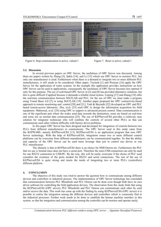 Communication between PLC different vendors using OPC server improved ...