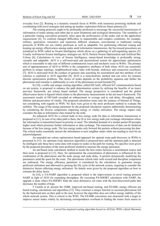 A novel bio-inspired routing algorithm based on ACO for WSNs | PDF