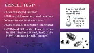 TESTING OF THE MATERIALS | PPTX