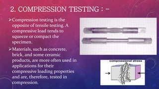 TESTING OF THE MATERIALS | PPTX