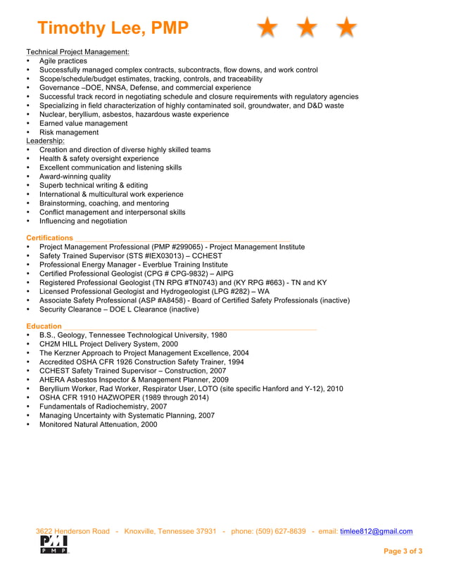 Tim Lee - Resume Nov 2016 | PDF | Defense Industry | Industries