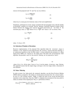 Novel Adaptive Filter (NAF) for Impulse Noise Suppression from Digital ...