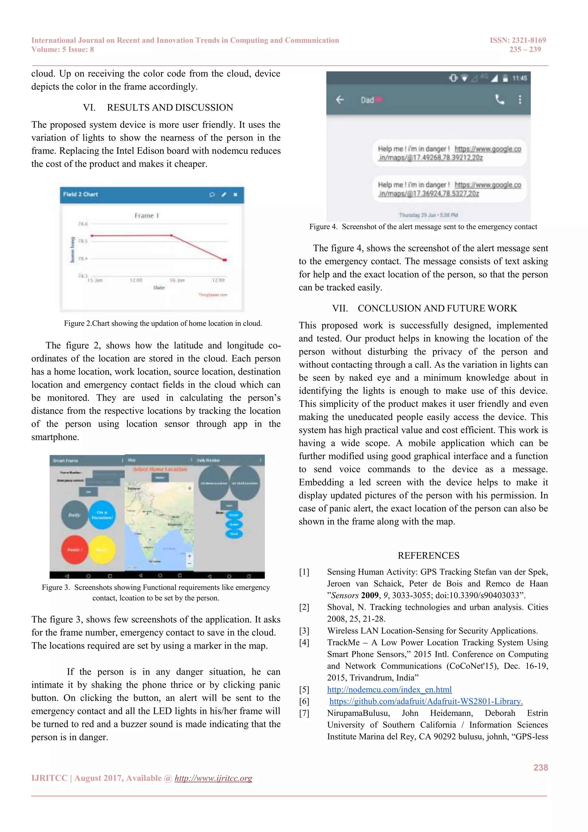 Smart Frame - A Location Sensing Picture Frame using IOT | PDF