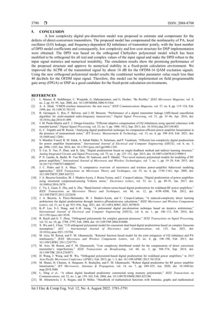 Joint digital pre-distortion model based on Chebyshev expansion | PDF