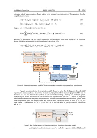Joint digital pre-distortion model based on Chebyshev expansion | PDF