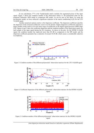 Joint digital pre-distortion model based on Chebyshev expansion | PDF