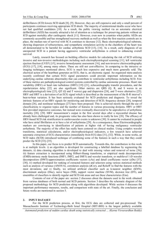 Automated prediction of sudden cardiac death using statistically ...