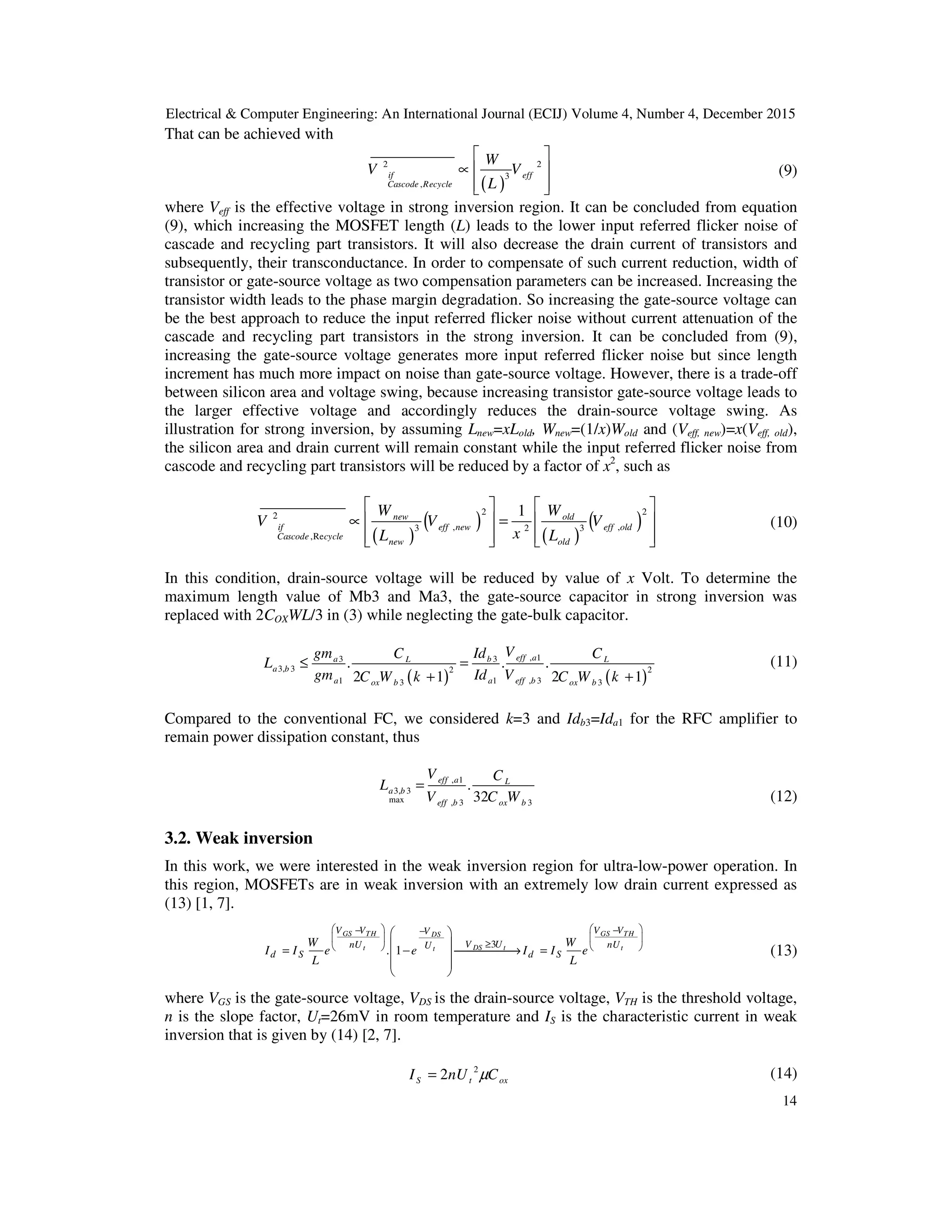 INPUT REFERRED NOISE REDUCTION TECHNIQUE FOR TRANSCONDUCTANCE ...