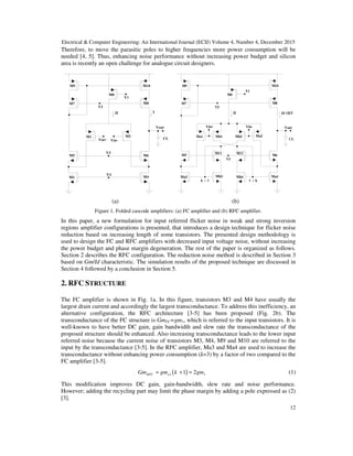 INPUT REFERRED NOISE REDUCTION TECHNIQUE FOR TRANSCONDUCTANCE ...