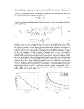 INPUT REFERRED NOISE REDUCTION TECHNIQUE FOR TRANSCONDUCTANCE AMPLIFIERS | PDF